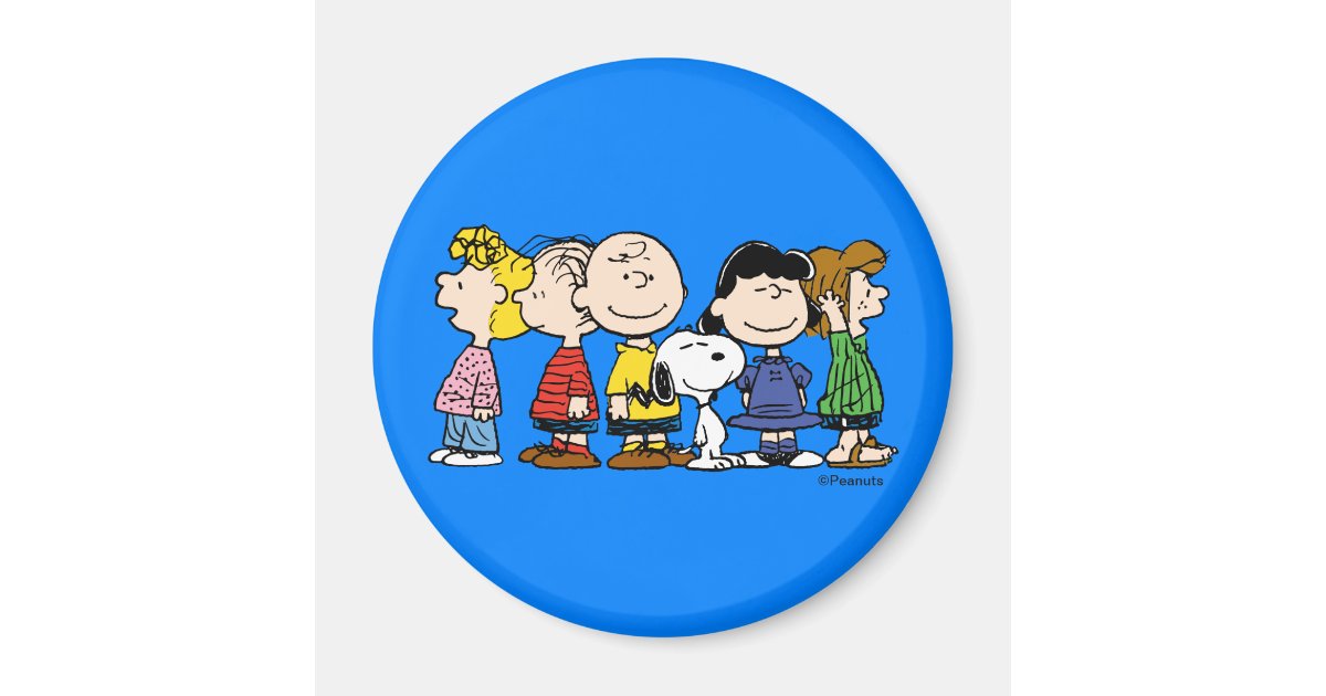 Peanuts | The Peanuts Gang Together Magnet | Zazzle