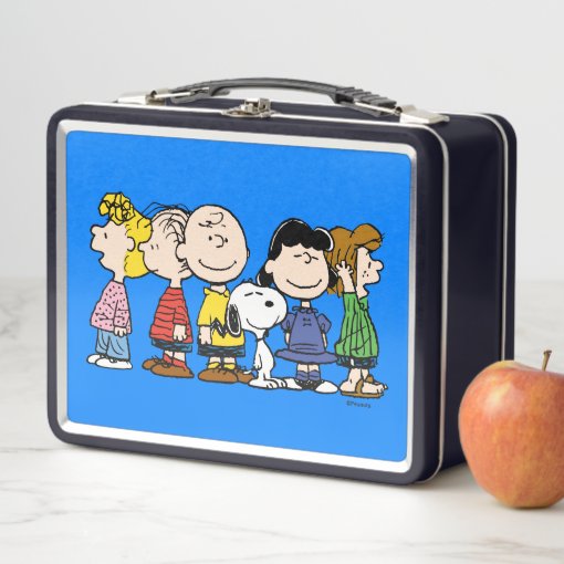 Peanuts | The Peanuts Gang Together Metal Lunch Box | Zazzle