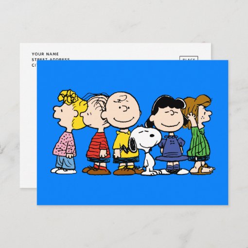 Peanuts | The Peanuts Gang Together Postcard | Zazzle