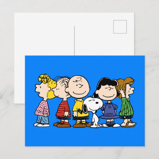 Peanuts | The Peanuts Gang Together Postcard | Zazzle