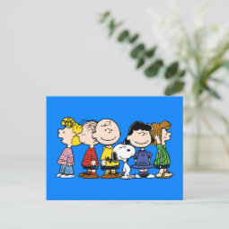 Peanuts | The Peanuts Gang Together Postcard | Zazzle