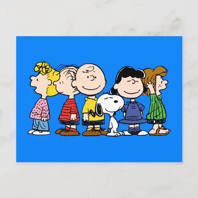 Peanuts | The Peanuts Gang Together Postcard | Zazzle