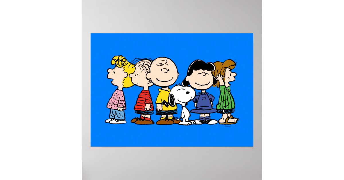 Peanuts | The Peanuts Gang Together Poster | Zazzle