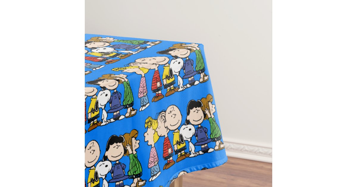 Peanuts | The Peanuts Gang Together Tablecloth | Zazzle