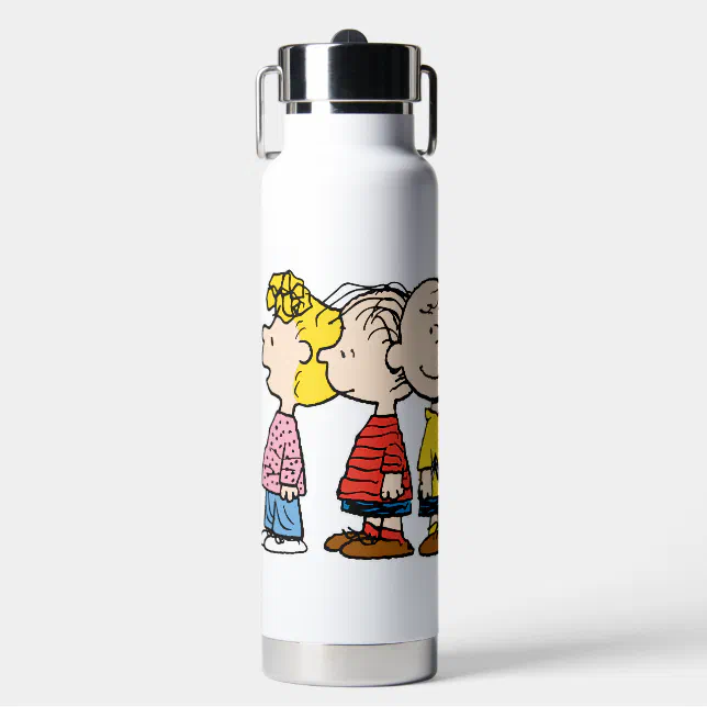 Peanuts | The Peanuts Gang Together Water Bottle | Zazzle
