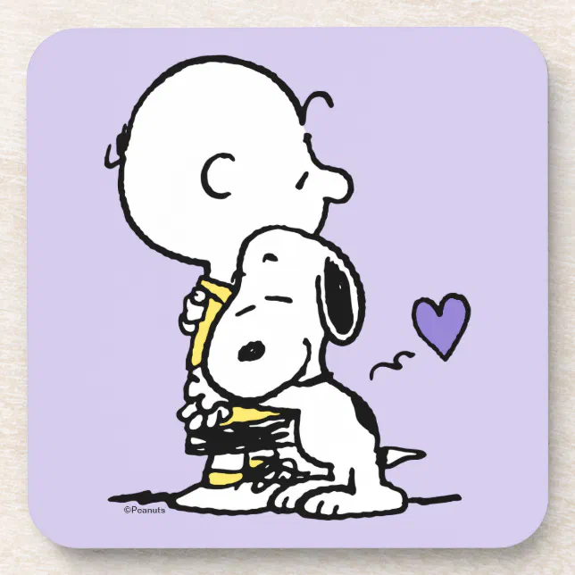 Peanuts | Valentine's Day | Charlie Brown & Snoopy Beverage Coaster ...