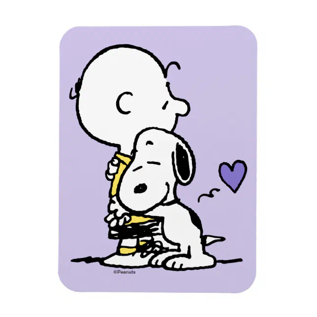 Peanuts | Valentine's Day | Charlie Brown & Snoopy Magnet | Zazzle