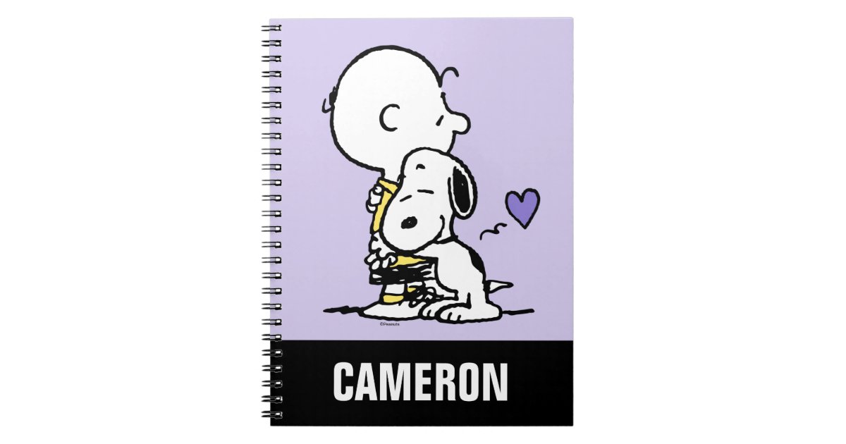 Peanuts | Valentine's Day | Charlie Brown & Snoopy Notebook | Zazzle