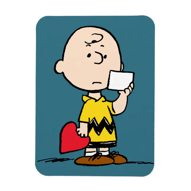Peanuts | Valentine's Day Charlie Brown Valentine Magnet | Zazzle