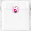 Peanuts | Valentine's Day | Heart Charlie Brown Classic Round Sticker ...