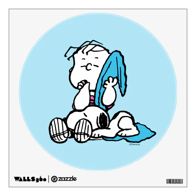 Peanuts | Valentine's Day | Linus & Snoopy Wall Decal | Zazzle