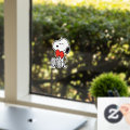 Peanuts | Valentine's Day | Snoopy Heart Hug Window Cling | Zazzle