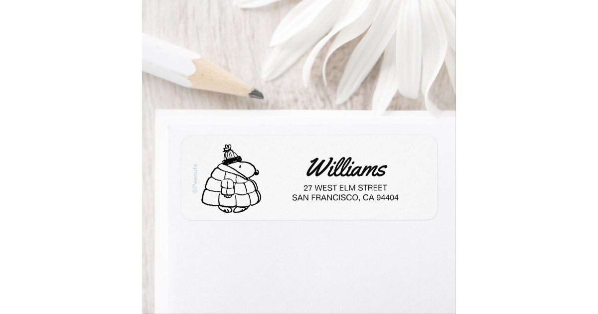 Peanuts | Warm & Cozy Label | Zazzle