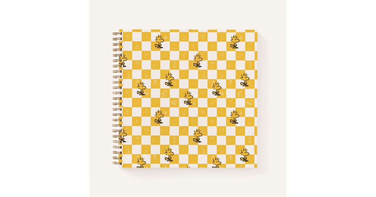 Peanuts | Woodstock Checkered Flag Notebook | Zazzle