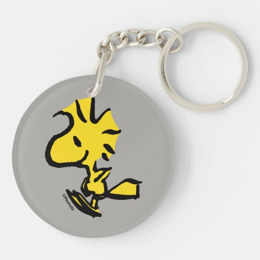 Peanuts | Woodstock Jumping Keychain | Zazzle
