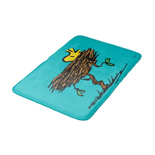 Peanuts | Woodstock Napping Bath Mat | Zazzle