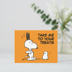 Peanuts | Woodstock Scares Snoopy Postcard | Zazzle