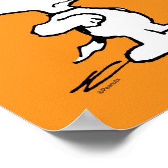 Peanuts | Woodstock Scares Snoopy Poster | Zazzle