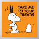 Peanuts | Woodstock Scares Snoopy Poster | Zazzle
