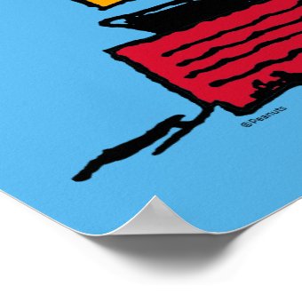 Peanuts | Woodstock Snoopy Dish Sail Boat Poster | Zazzle