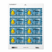 Pear Custom Canning Labels | Zazzle