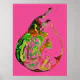 Pear fruit pop art watercolour art illustration poster | Zazzle