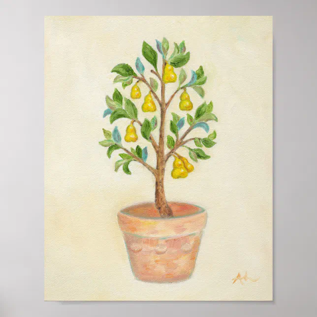 Pear Tree art print | Zazzle