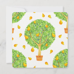 Pear Tree Square Bridal Shower Invitation | Zazzle