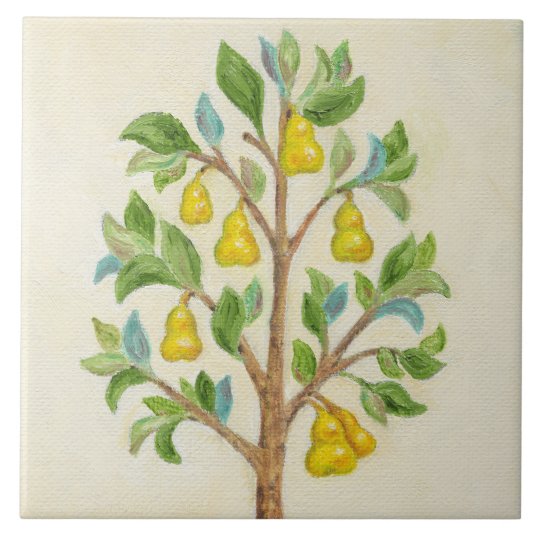Pear Tree wall tile | Zazzle.com
