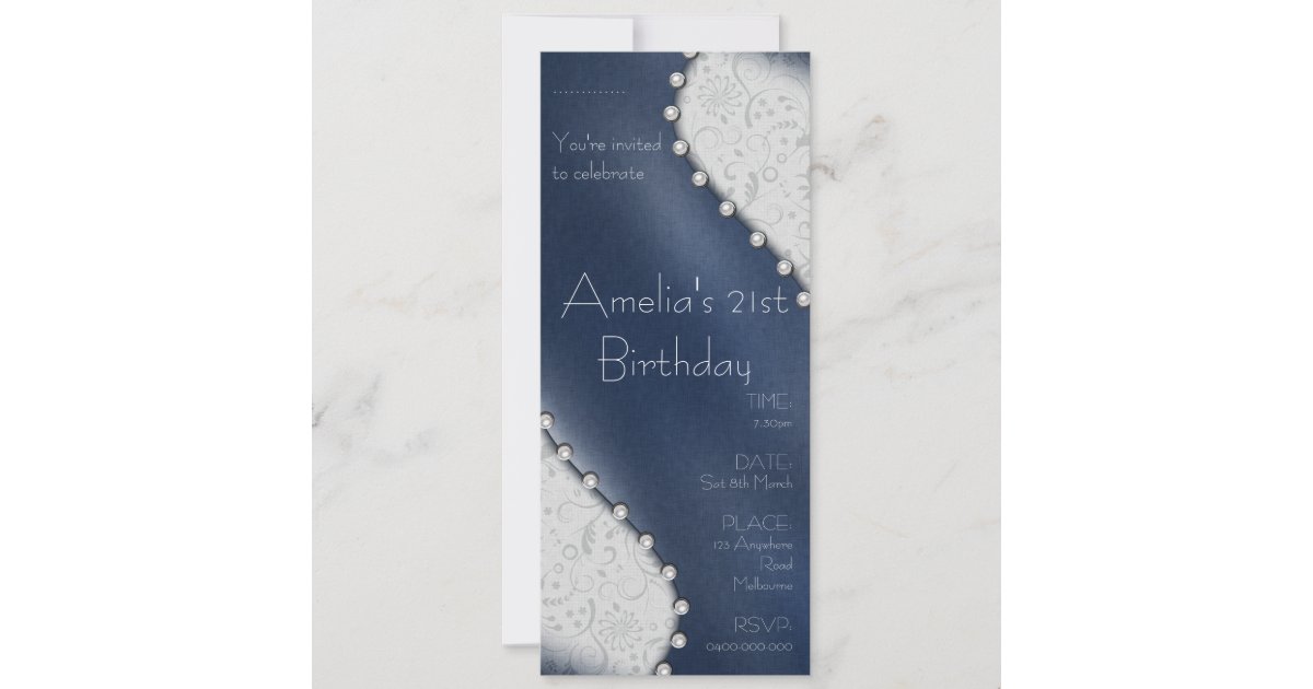 Pearl Birthday Invitation | Zazzle