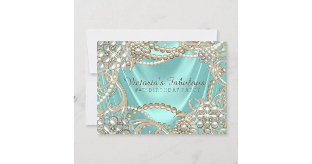 Pearl Birthday Party Invitation | Zazzle