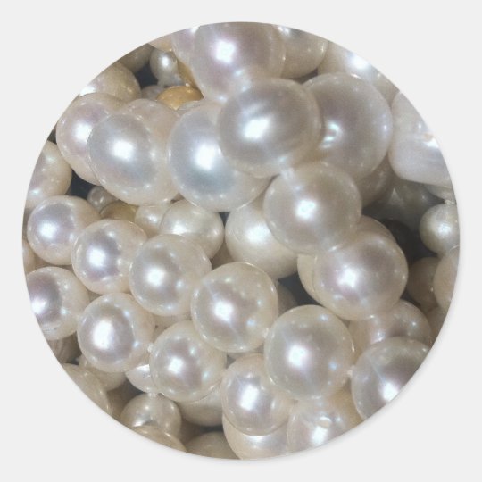 Pearl Classic Round Sticker | Zazzle.com
