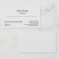 Pearl Finish Business Card Template | Zazzle