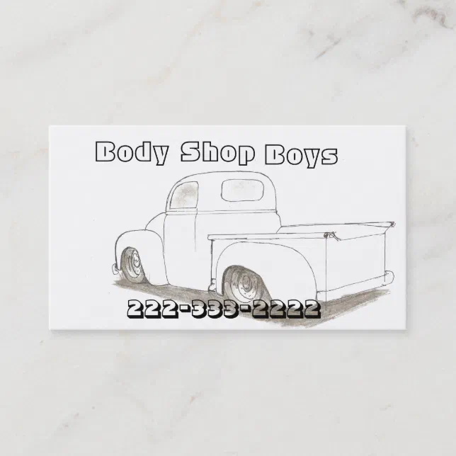 Pearl Finish Business Cards Automotive | Zazzle