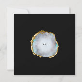 Pearl Golden Agate Geode Wedding Invitation | Zazzle