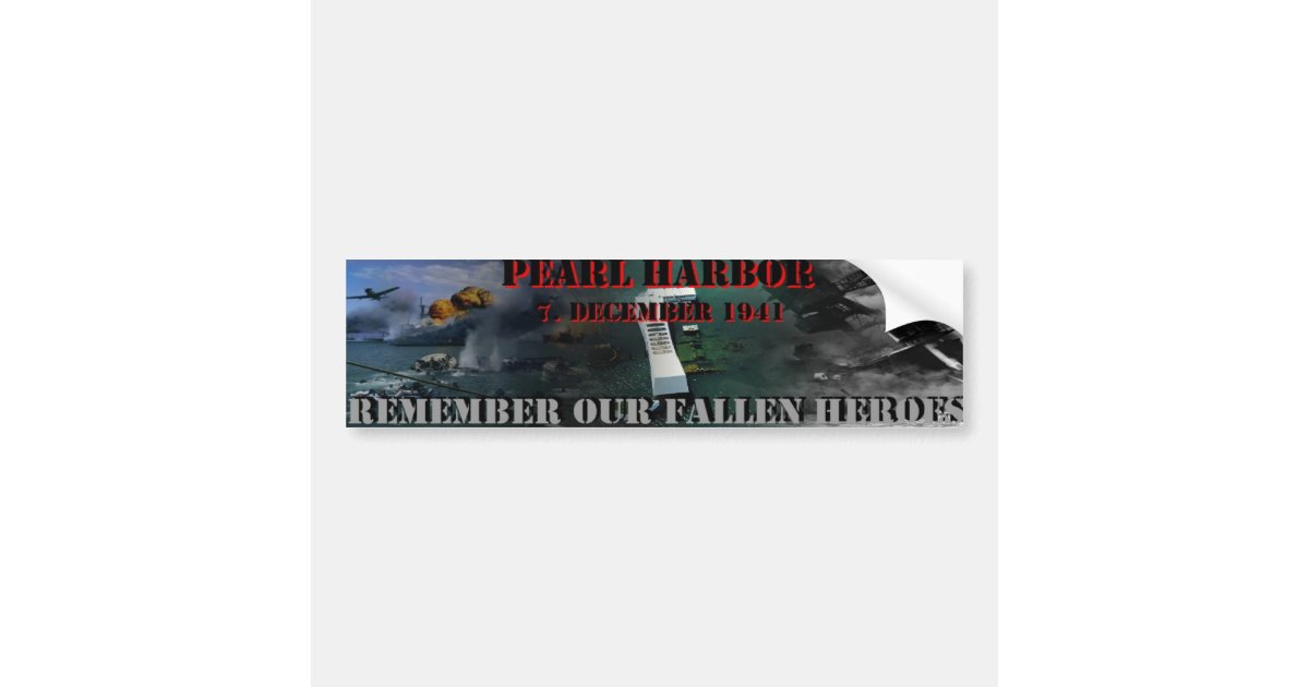 Pearl Harbor Bumper Sticker | Zazzle