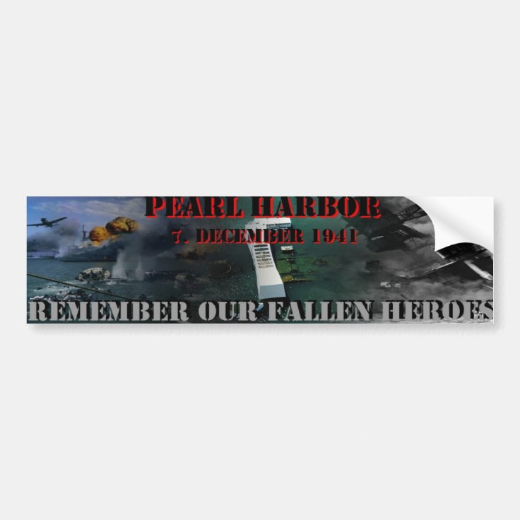 Pearl Harbor Bumper Sticker | Zazzle