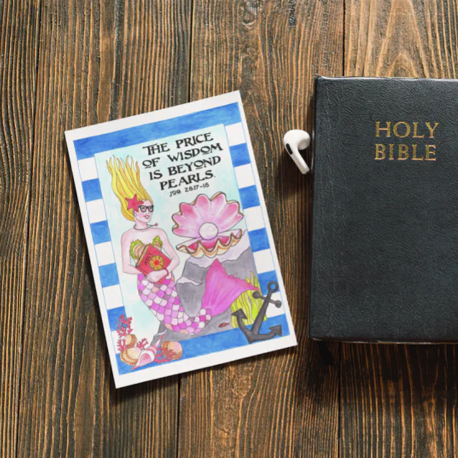Pearl of Wisdom Inspirational Postcard | Zazzle