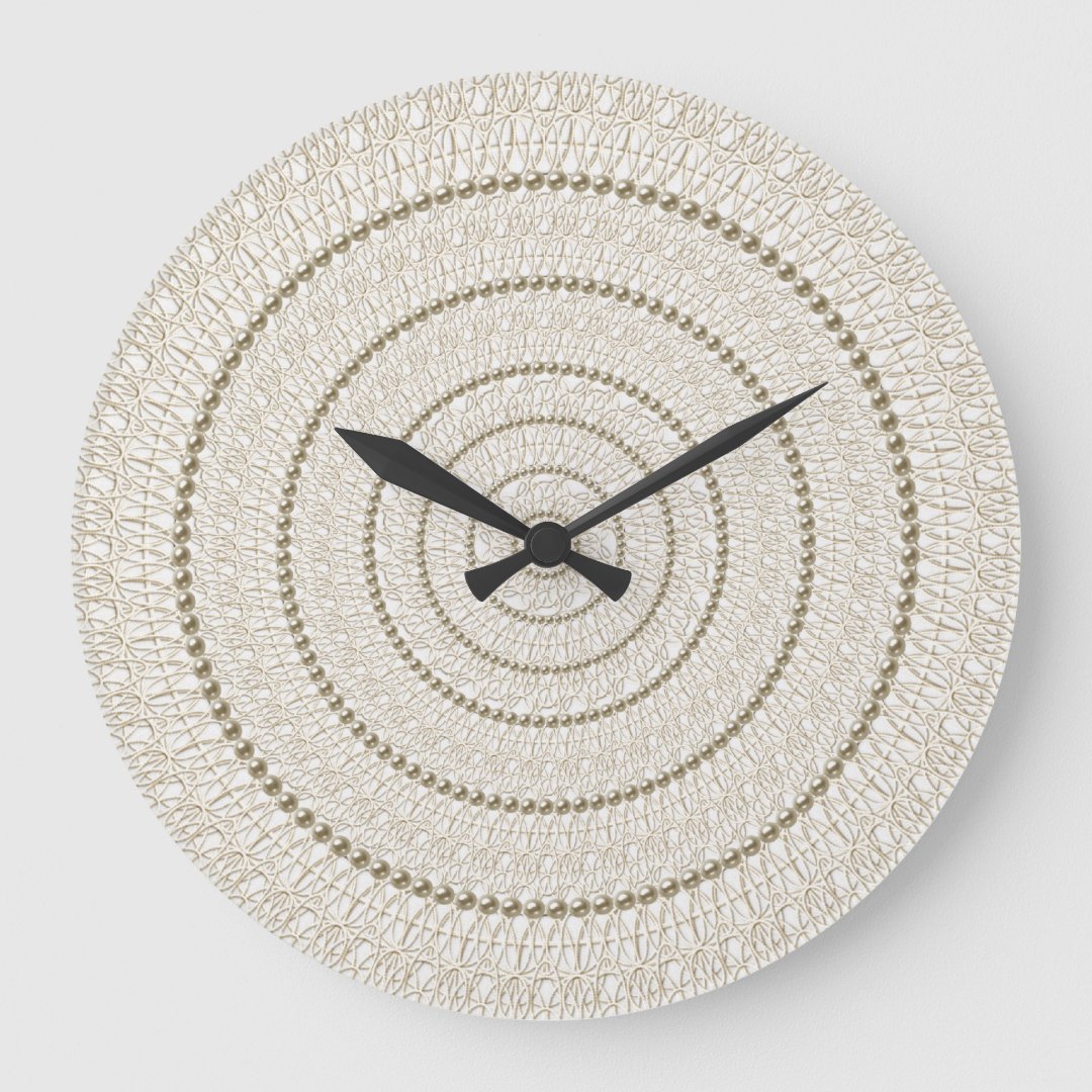 Pearl Wall Clock | Zazzle