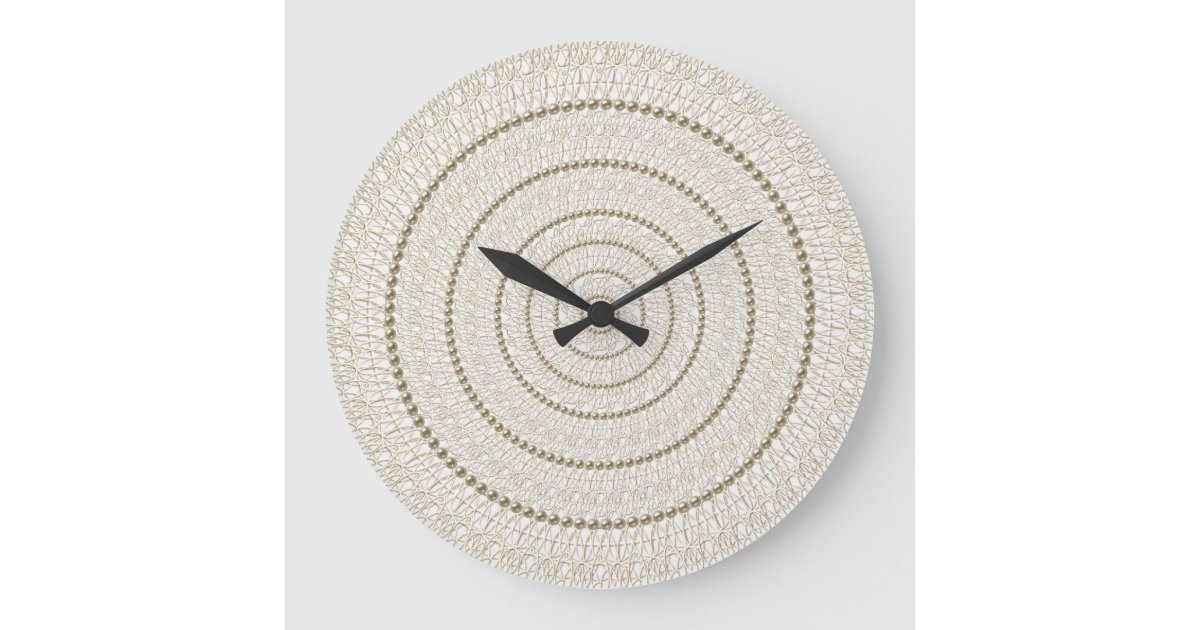 Pearl Wall Clock | Zazzle