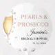 Pearls And Prosecco Bridal shower Party Balloon | Zazzle