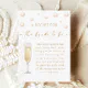 Pearls and Prosecco Bridal Shower Recipe Request Enclosure Card | Zazzle