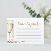Pearls and Prosecco Bridal Shower Time Capsule Invitation | Zazzle
