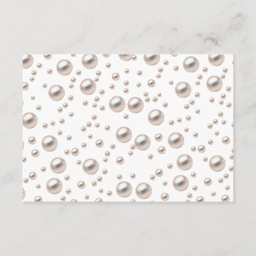 Pearls and Prosecco Panty Bridal Shower Game Enclosure Card | Zazzle