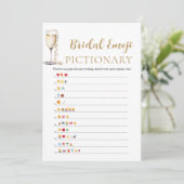 Pearls & Prosecco Bridal Shower Emoji Pictionary Invitation | Zazzle