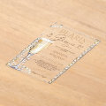 Pearls & Prosecco Champagne Elegant Bridal Shower Acrylic Invitations ...
