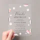 Pearls & Prosecco Pink Transparent Bridal Shower Acrylic Invitations ...