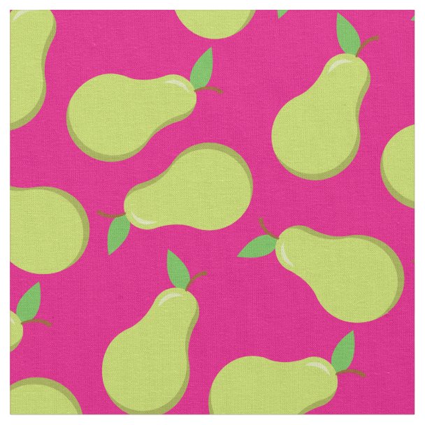 Pears Fruit Fabric | Zazzle
