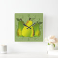 Pears Glass (tiled) Wall Clock | Zazzle