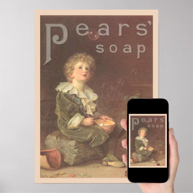 Pears Soap Bubbles Ad Poster | Zazzle